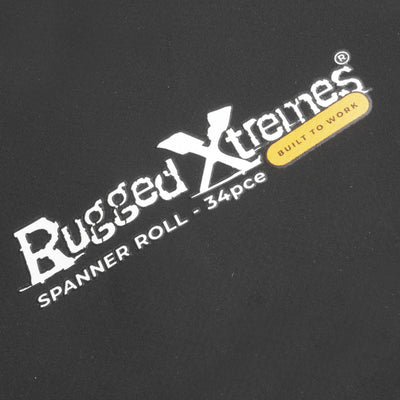 Rugged Xtremes PVC Spanner Roll 34 Pocket | Black