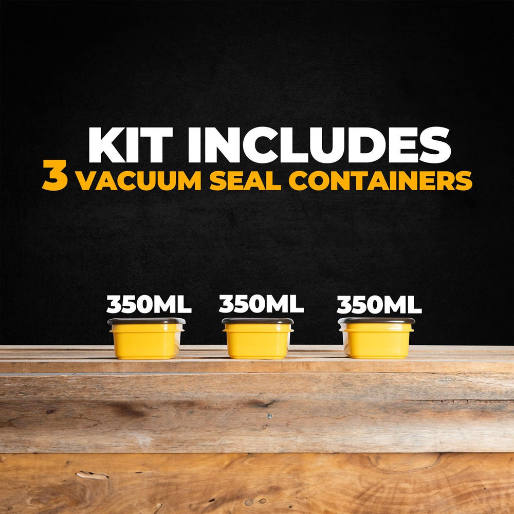 Reusable Vacuum-Sealable Crib Container 350ml - 3 Pack