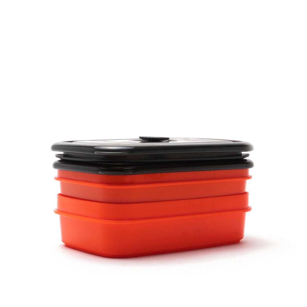 3pck Assorted Reusable Crib Containers - Red