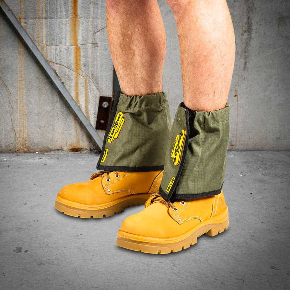 Rugged Xtremes Overboot Covers Heavy Duty Canvas Gaiters | Touch Tape