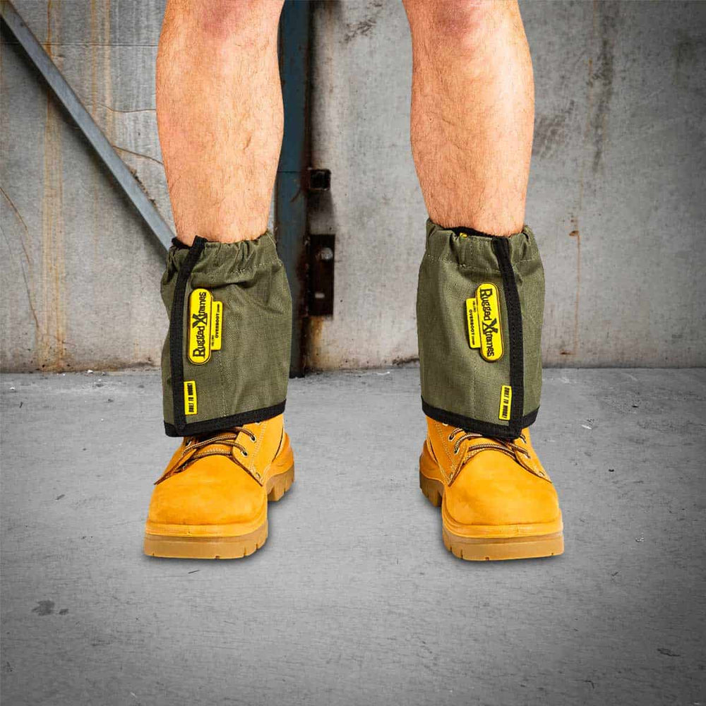 Rugged Xtremes Overboot Covers Heavy Duty Canvas Gaiters | Touch Tape