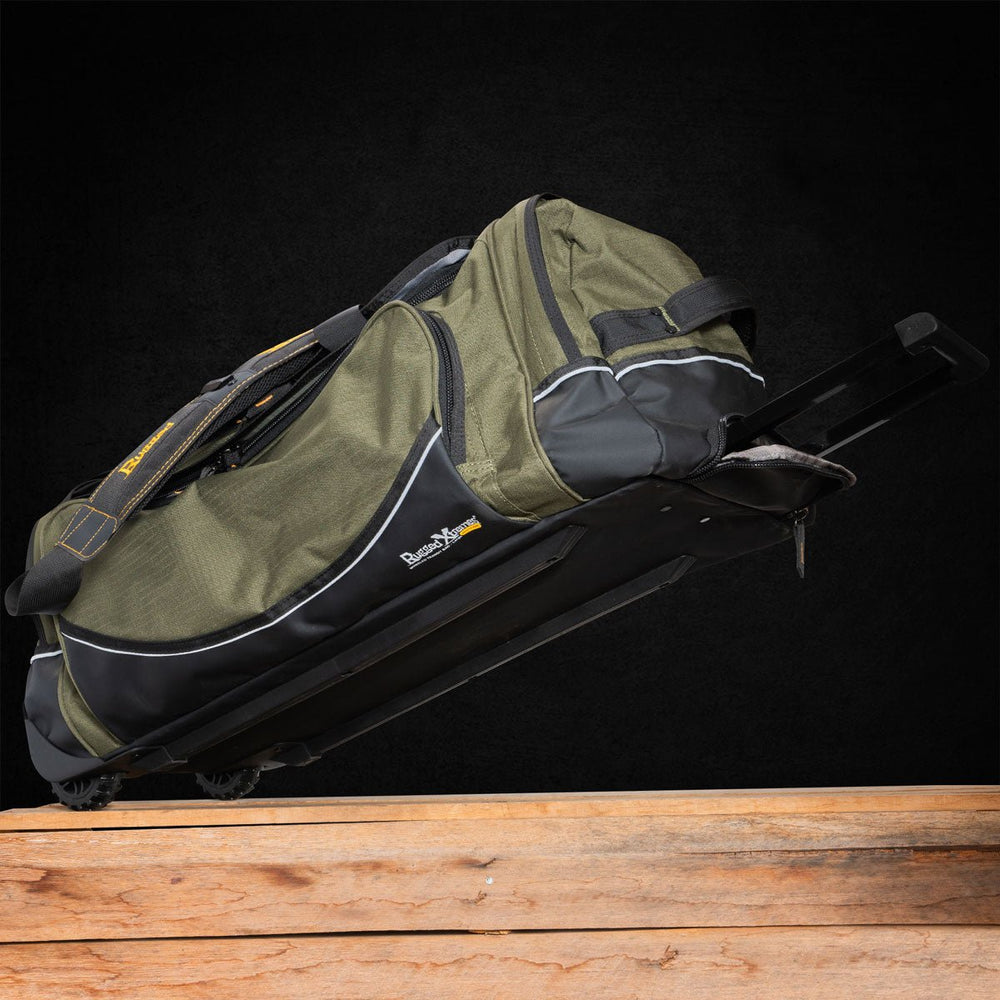 Rugged Xtremes Wheeled Transit Duffle Bag Canvas | Green